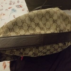 Gucci | Bags | Authentic Large Classic Mono Gucci W Drawstring | Poshmark